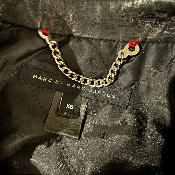 Marc By Marc Jacobs | Jackets & Coats | Leather Black Jacket Marc By ...